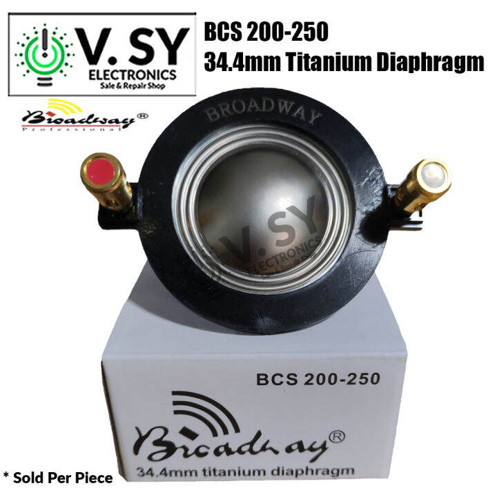 Broadway BCS 200-250 Voice Coil 200 watts 34.4mm Titanium Diaphragm ...