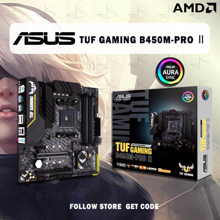 NEW ASUS TUF GAMING B450M PRO II B450M AMD B450 DDR4 4400MHz 128G,M.2 ...