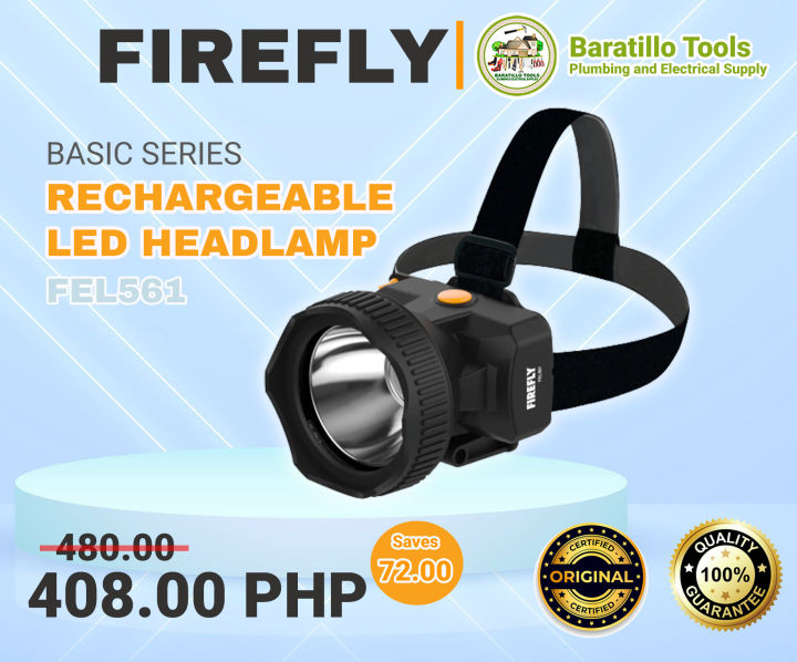 FIREFLY Rechargeable LED Headlamp FEL561 | Lazada PH
