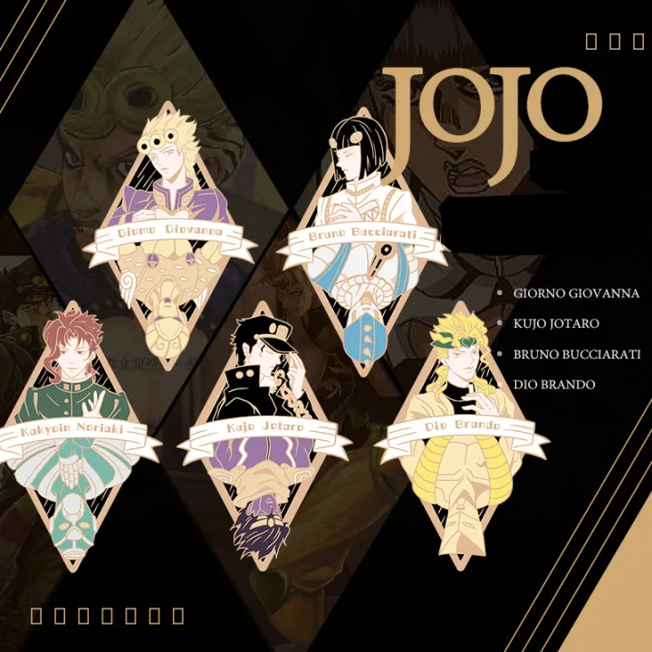 Handcraft Spray Paint Metal Badge JoJo's Bizarre Adventure JOJO Cosplay ...
