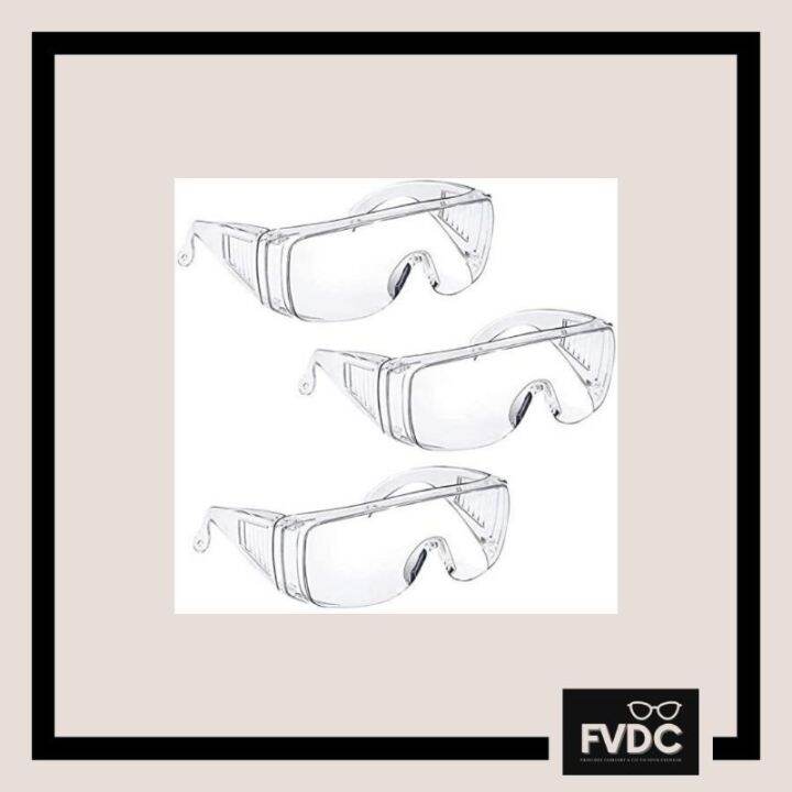 FVDC SAFETY PROTECTIVE GOGGLES OVER GLASSES FOR POST CATARACT OPERATION ...
