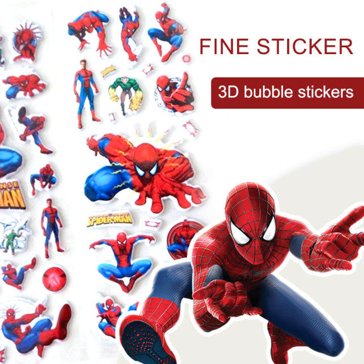 【Pharaoh🎀COD】Stiker Spider Man Sticker Bubble Sticker 3D Stereo Stiker ...