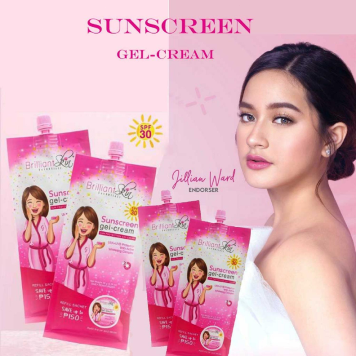 Brilliant Skin Whitening Sunscreen Sunblock Sachet 50g Brilliant ...