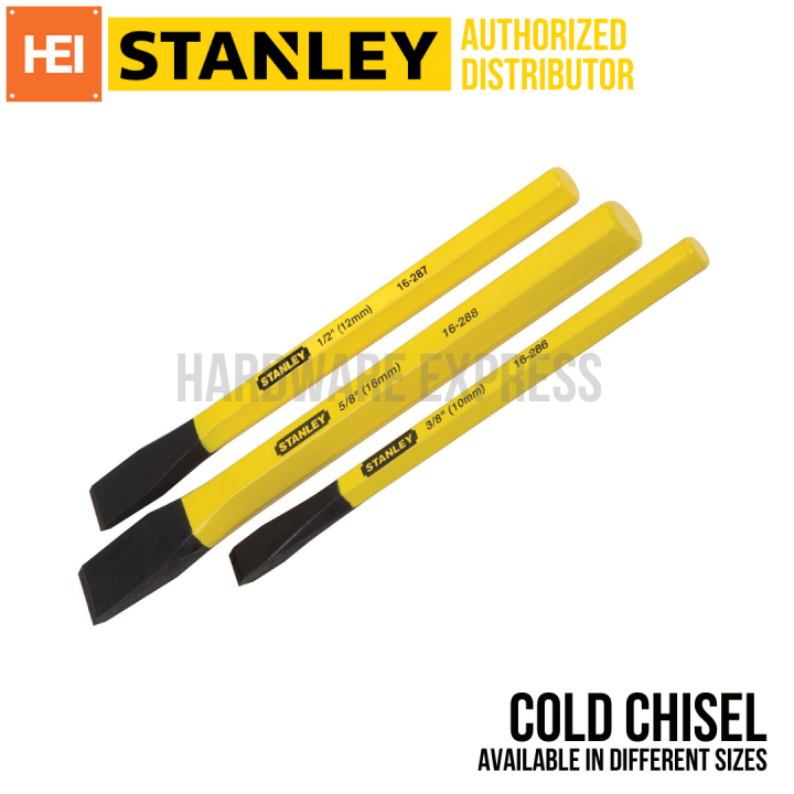 Stanley Cold Chisel 1/2", 5/8", 3/4", 7/8", 1" (Sold Per PC) | Lazada PH