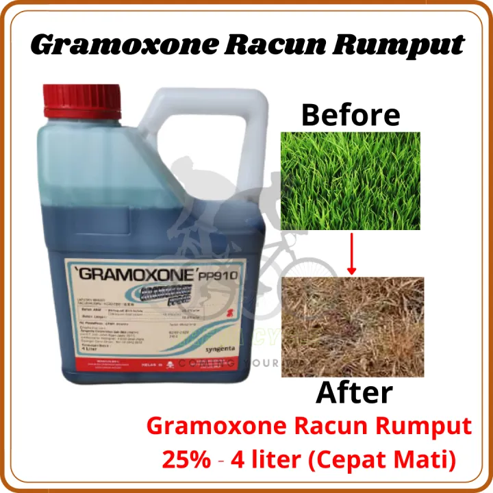 [MALAYSIA STOCK] 100% O R I Pekat Racun Rumput Lalang Cepat 4 Liter 25% ...