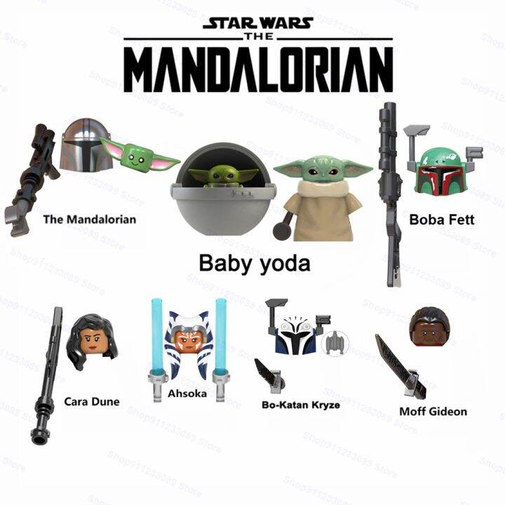 [Funny Blind Box Store] Mandalorians Baby Yoda Ahsoka Building Blocks ...