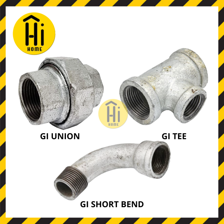 Galvanized Iron GI Short Bend Union Tee Multi Type Pipe Fitting ...