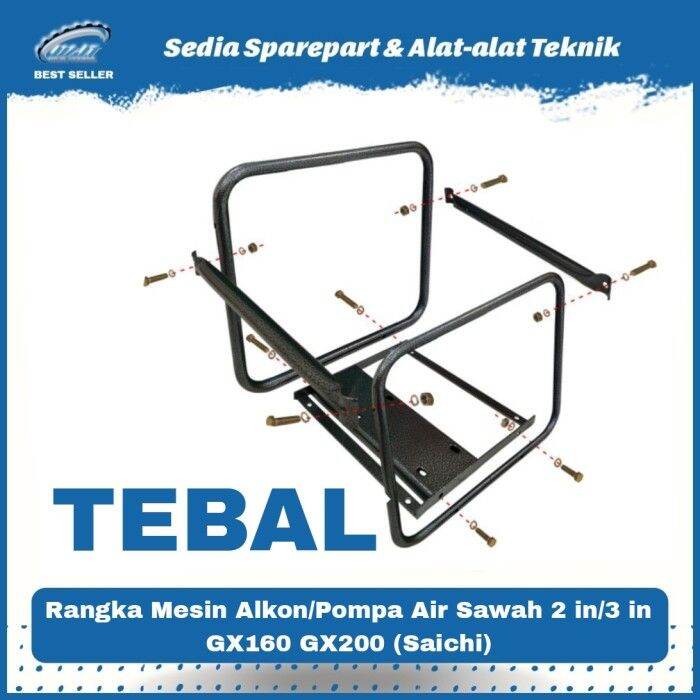 Rangka Mesin Frame Alkon Pompa Air Irigasi Sawah 2 in 3 in GX160 GX200 ...