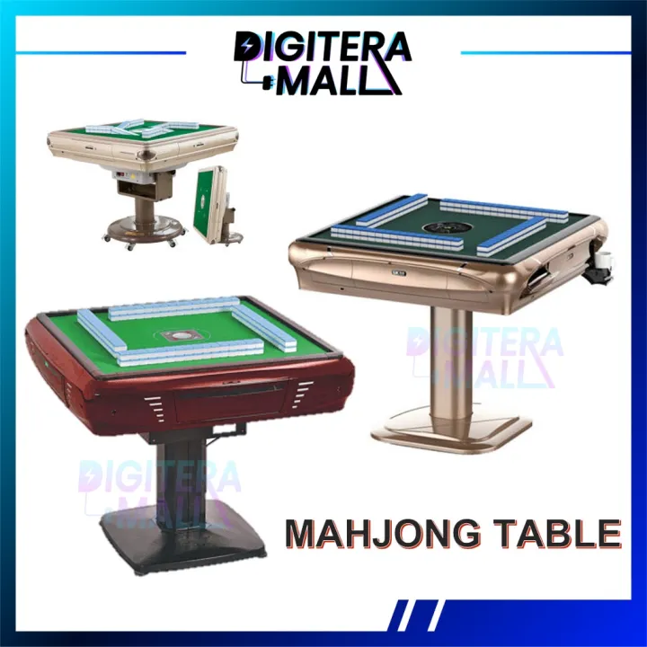 DIGITERA Electric Mahjong Table, Lami Set, Lami Table Push-Free Roller ...