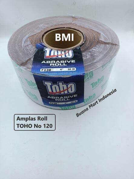 Amplas Roll Toho No 120 | Amplas Meteran Grit 120 | Amplas Besi ...