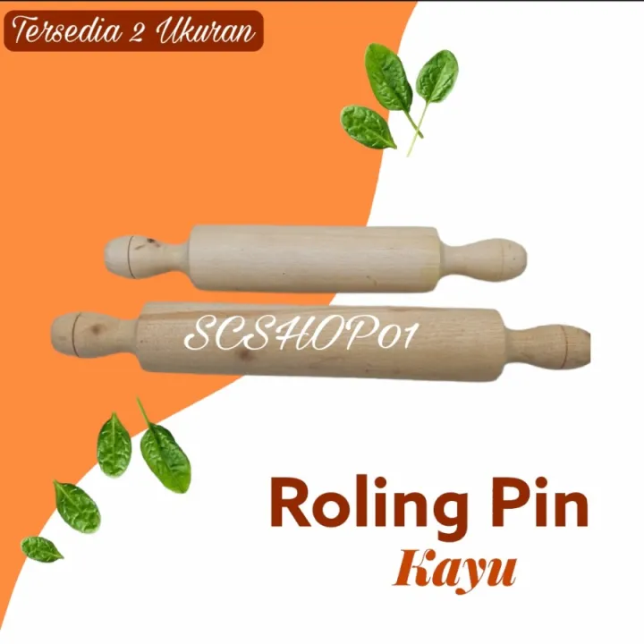 Rolling Pin Kayu Pinus / Penggilas Adonan | Lazada Indonesia
