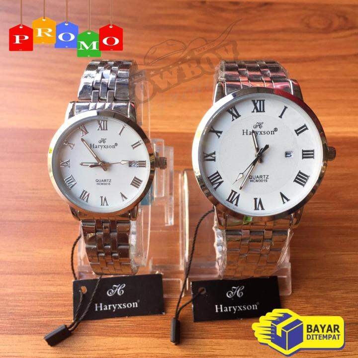 JAM TANGAN FASHION COUPLE ORIGINAL HARYXSON RANTAI PRIA & WANITA ...