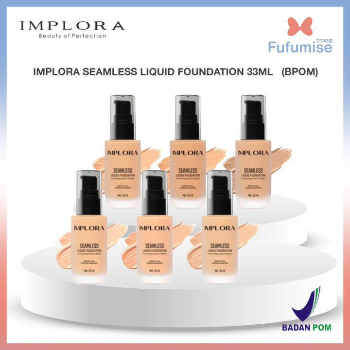 IMPLORA Seamless Liquid Foundation 33mL (BPOM) | Lazada Indonesia