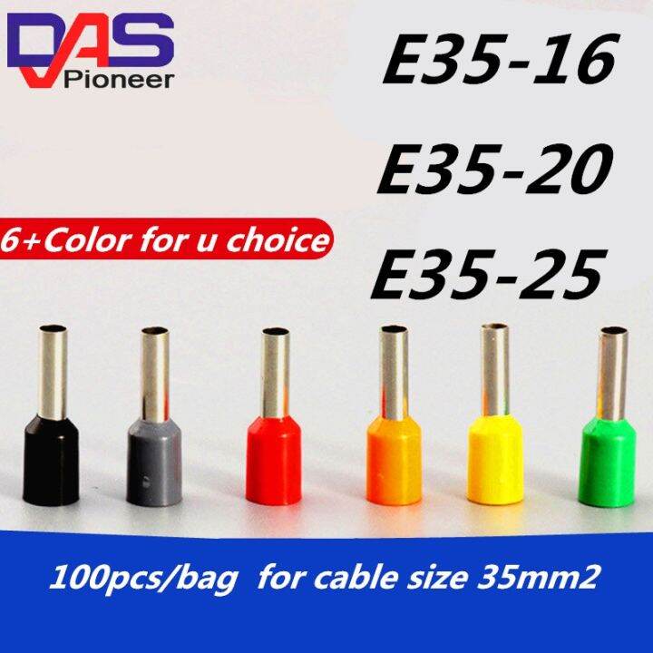 ∋ E35-20 Wire Crimping Copper Terminal 2AWG 35mm2 Cable Connector ...