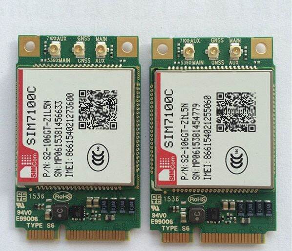 SIM7100C Mini PCIE 4G module 100% New Original TDD-LTE/FDD-LTE/WCDMA Embedded quad-band module ...