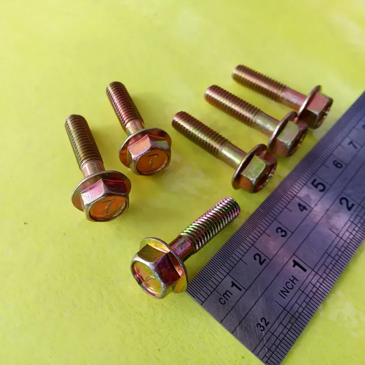 FLANGE BOLT KUNING M6 X 25 / BAUT 10 KUNCI 10 / BAUT TOPI M6 X 25 ... FLANGE BOLT KUNING M6 X 25 / BAUT 10 KUNCI 10 / BAUT TOPI M6 X 25 ...