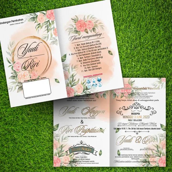 (isi 100pcs) Undangan, Undangan pernikahan, Undangan pernikahan Murah ...