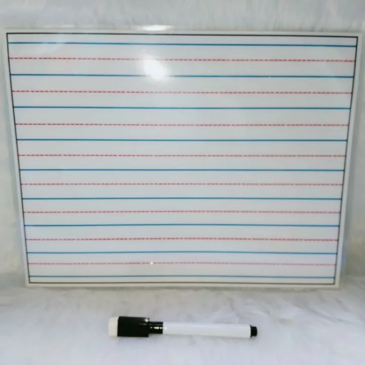 LAMINATED WRITING LINES.FOR KIDS (RED AND BLUE LINES) WITH FREE WHITE ...