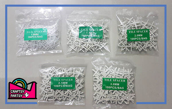 (PER PACK) Tile Spacer 1mm, 1.5mm, 2mm, 2.5mm, 3mm | Lazada PH