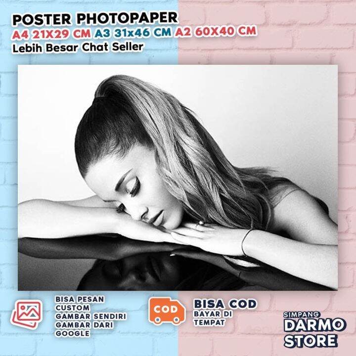 Poster Ariana Grande / AG Foster Aesthetic Hiasan Kamar Dinding Bisa ...