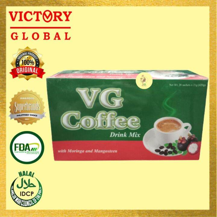 100% Original VG Coffee Drink Mix with Moringa and Mangosteen | Lazada PH