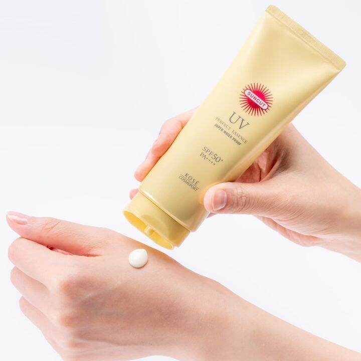 Sun Cut KOSE Perfect UV Essence super water proof spf50+pa++++Big Size ...