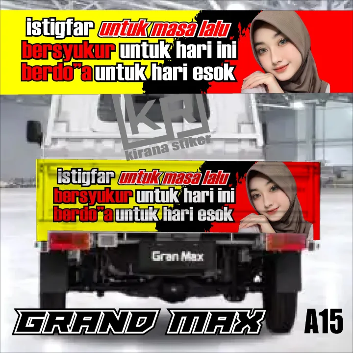 STICKER GRANDMAX PICK UP / STIKER BAK BELAKANG GRANDMAX / DECAL STICKER ...
