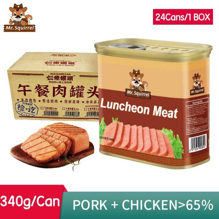 Luncheon Meat Net.Wt 340g Ready-to-eat Canned Goods Whole Sale Set OF ...