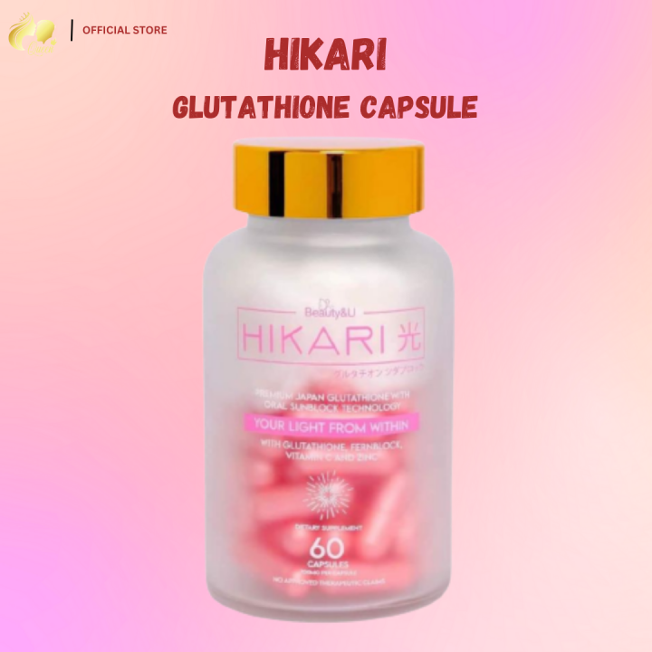 Hikari Gluta Japan - 60 Capsules (Glutathione, Collagen, Vitamin C ...