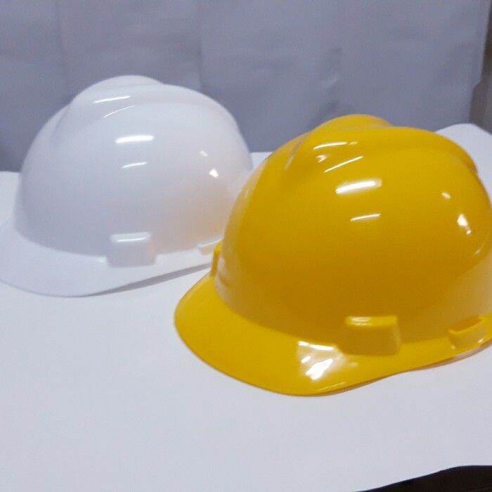 Helm proyek / helm safety / helm fast track - SPR kuning & putih ...