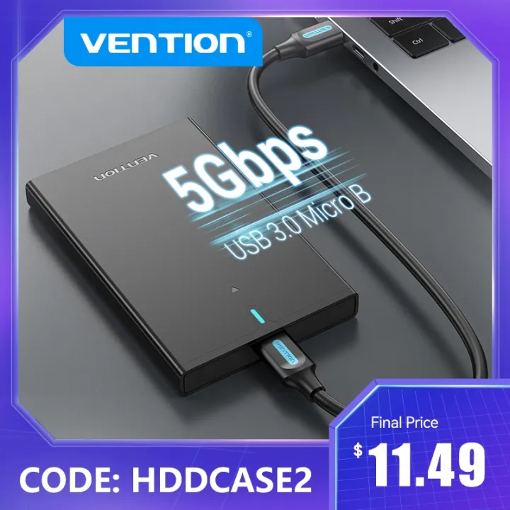 Vention HDD Case 2.5 SATA to USB 3.0 Adapter Hard Drive Disk Case HDD ...