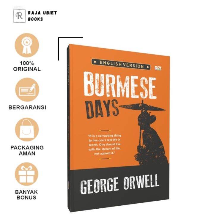 Novel - Burmese Days : English Version, Karya George Orwell - Indoliterasi - Original | Lazada ...