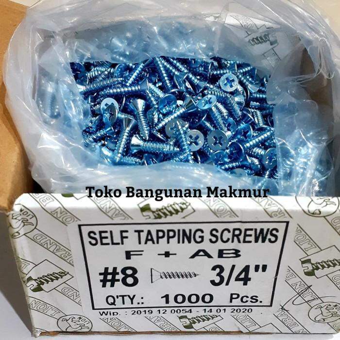 SEKRUP 2CM FH 8X3/4" SEKRUP TAPING PER KOTAK - GUDANG BANGUNAN77 ...