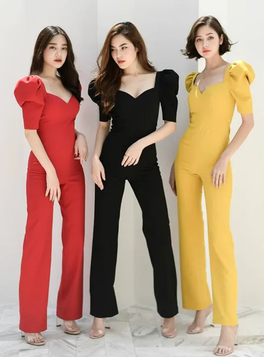 Lism J-017 จั๊มสูทขายาวสุดหรู!! | Lazada.co.th