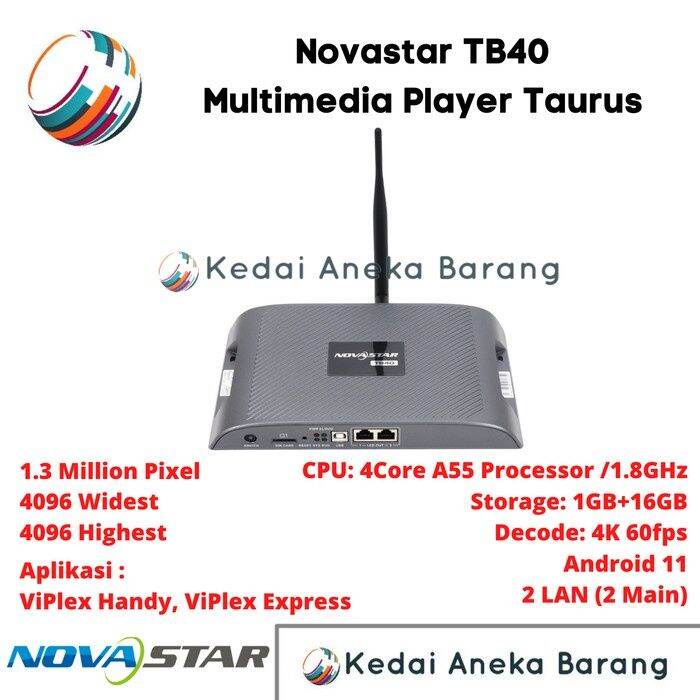 Novastar Taurus TB40 TB4 Multimedia Player LED Videotron Controller | Lazada Indonesia