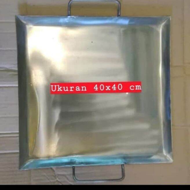 WAJAN PLAT BESI 40X40 ROTI BAKAR / KEBAB / BURGER / SOSIS | Lazada ...