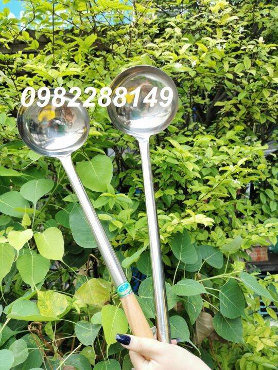 VÁ/MUÔI MÚC CANH CHO GIA ĐÌNH,QUÁN ĂN,NHÀ HÀNG (CÁN GỖ/INOX ĐỦ KÍCH ...