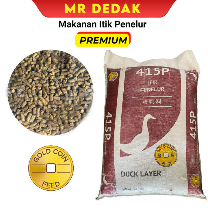 [10KG] [415p] Dedak Makanan Itik Penelur Premium Gold Coin | Duck layer ...