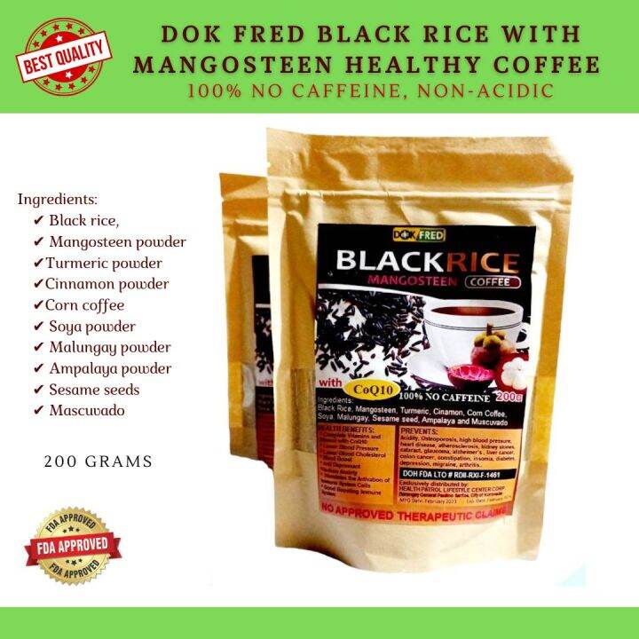DOK FRED HERBAL HEALTHY COFFEE WITH BLACK RICE MANGOSTEEN MALUNGGAY ...