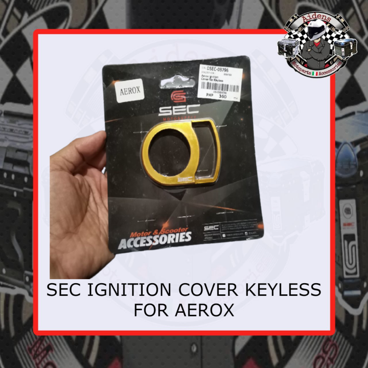 ORIGINAL SEC AEROX V1 IGNITION COVER KEYLESS ALLOY | BIG SALE | Lazada PH
