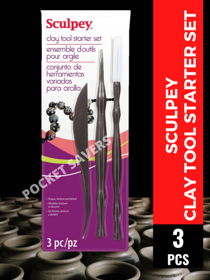 ART HUB - Sculpey Clay Tools Set of 3 (Sculpting Starter Set, Assorted ...