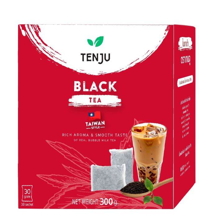 Tenju ฺBlack tea ซองซาเช่ ชาไต้หวัน 300 กรัม บรรจุ 10 ซอง (ตราเทนจู ...