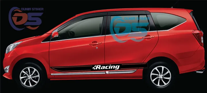 Stiker Striping List Racing Stiker Mobil Calya Sigra Stiker Variasi ...