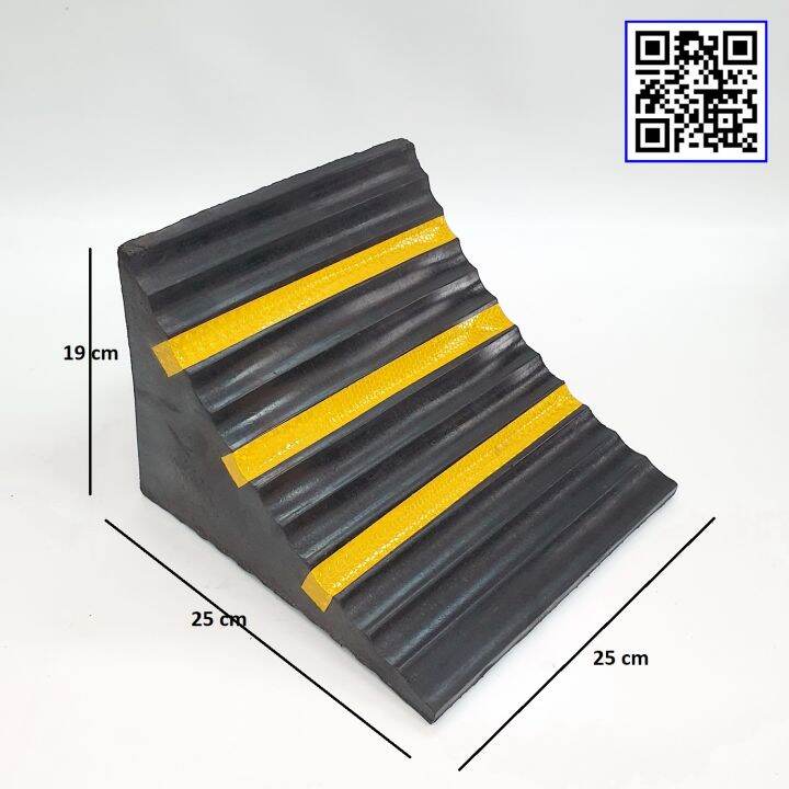 Wheel Stopper Chock Besar Ganjal Ban Roda Mobil Bus Truk Full Karet ...
