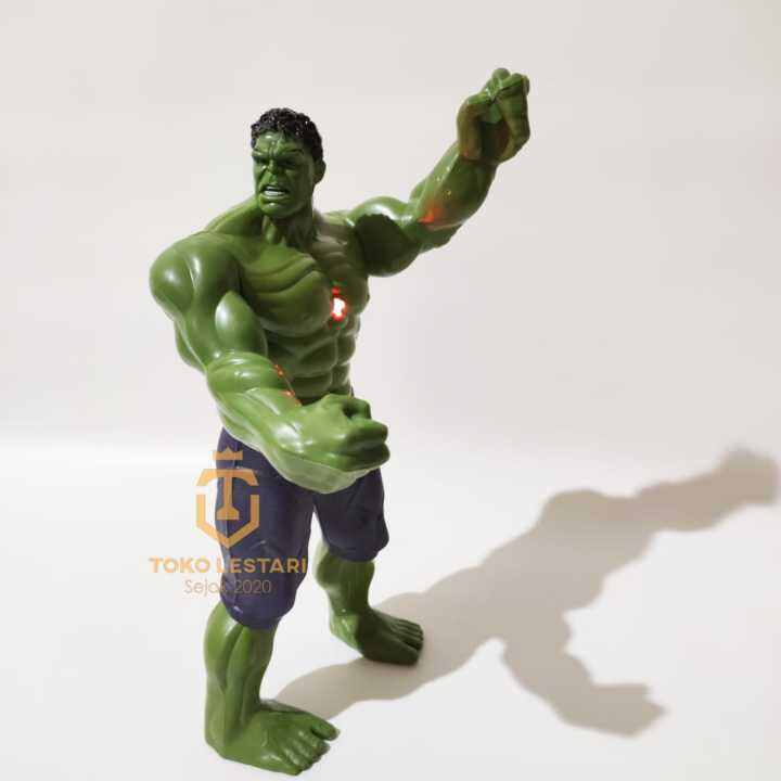 Robot Action Pigure Hulk / Mainan Hulk ukuran besar NYALA DAN BUNYI ...