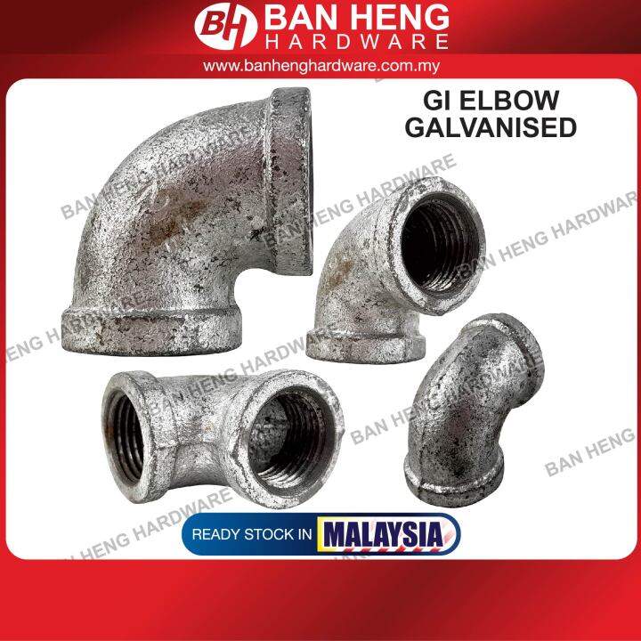 [PART 1] GI FITTING | GALVANIZED PAIP AIR FITTING GI ELBOW | Lazada