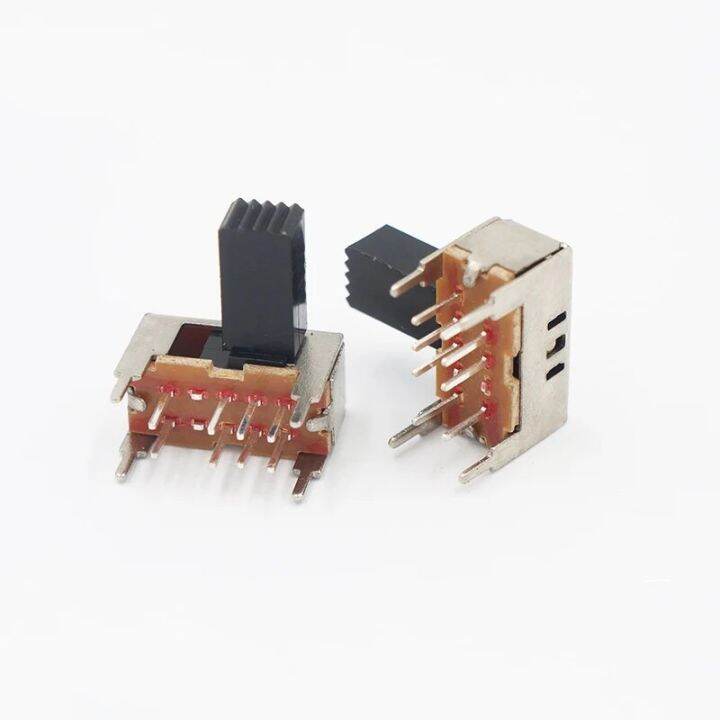 [AMMLO] 10pcs SK-23D04 Toggle Switch Interruptor Mini Slide Switches Vertical Right Angle Slide ...