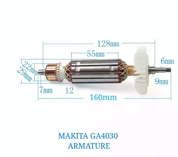 MAKITA GA4030 ANGLE GRINDER ARMATURE ASSY | Lazada