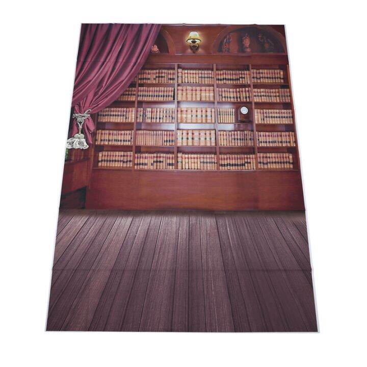 Vintage Library Books Wooden Floor Photography Backdrops Photo Props Studio Background 5x7ft ...