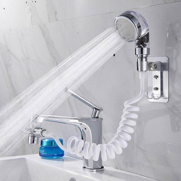 Bathroom Wash Face Basin Water Tap External Shower Head Toilet Hold ...